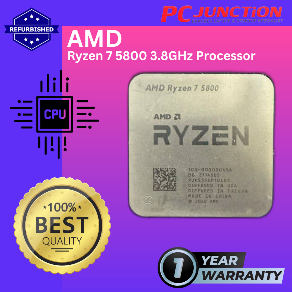 AMD Ryzen 7 5800 3.8GHz Processor | Shopee Malaysia
