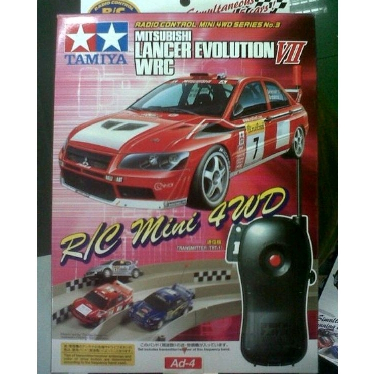 Tamiya RC mini Mitsubushi Evo Lancer WRC Made In Japan with remote ...