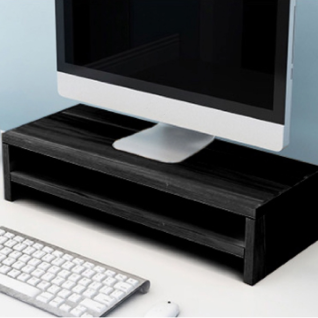 🍋1/2 Tier Computer Monitor Screen Increased Shelf Base Desktop Keyboard ...