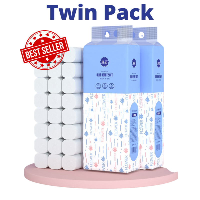 Muji & Minimalist Compact 5-Ply Toilet Tissue [12 Rolls] Coreless ...