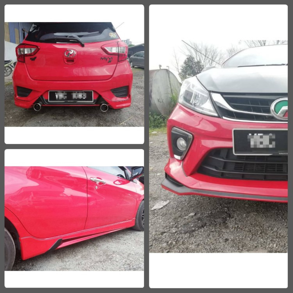 Perodua Myvi 3rd Generation 2018 Drive 68 Skirting Body Kit PU Ready ...
