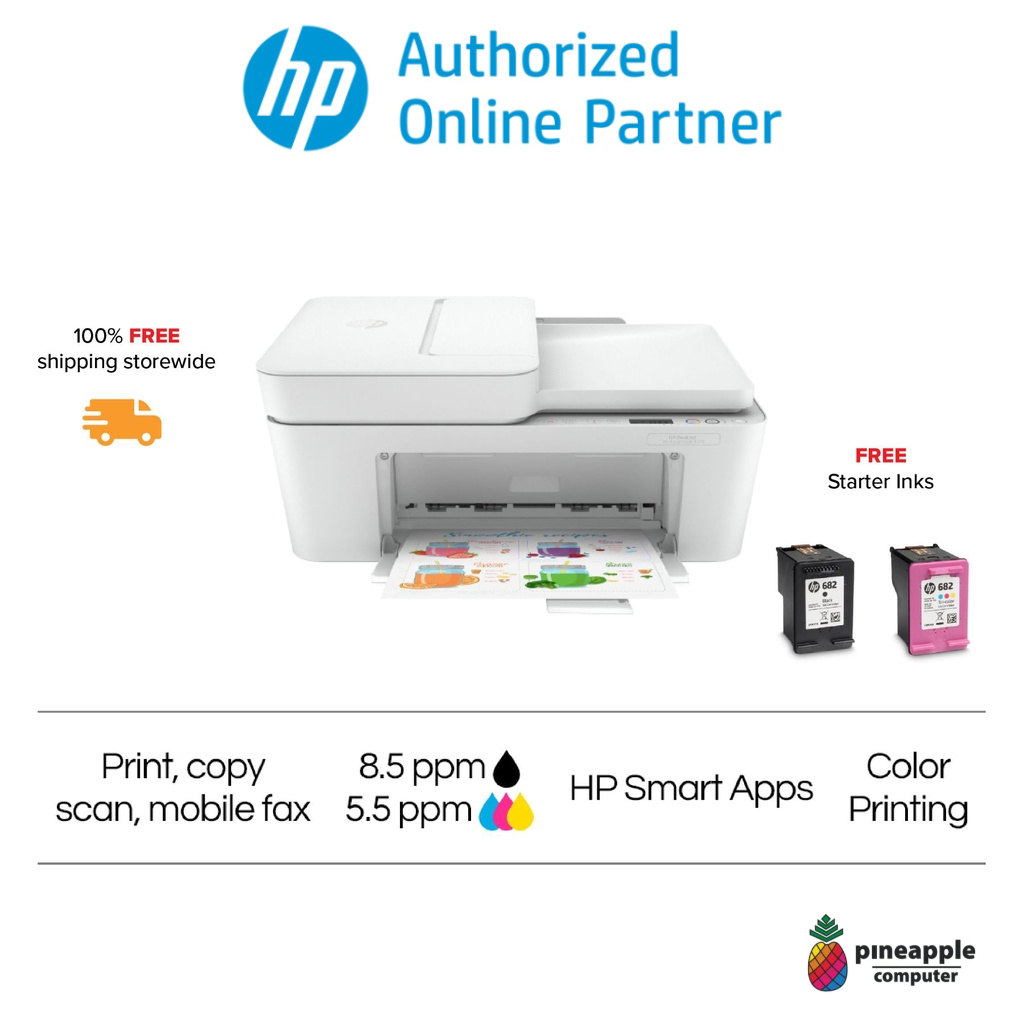 HP DeskJet Ink Advantage 4175 All-in-One Printer | Color | Print, copy ...