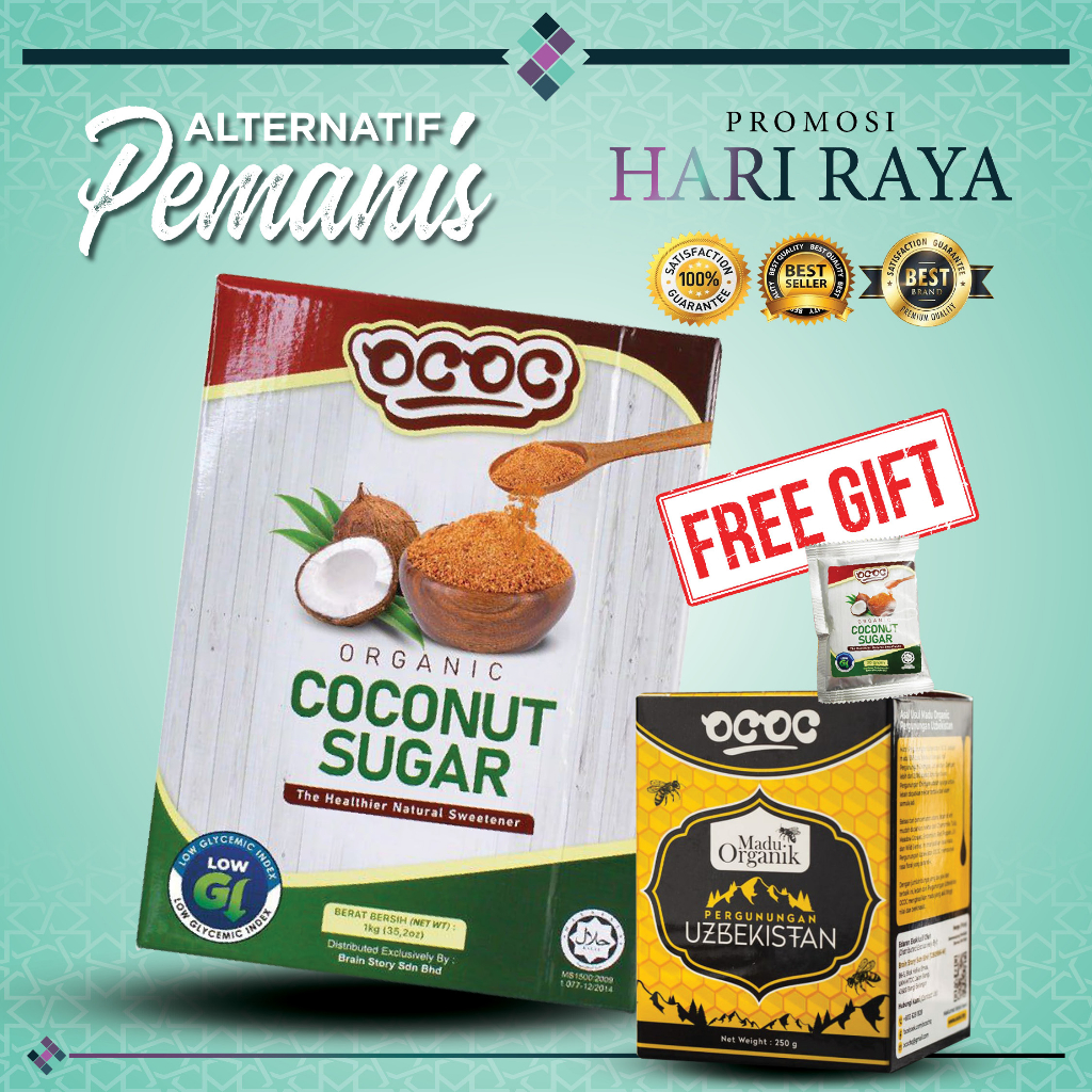 OCOC Gula Kelapa & Madu Organik Uzbekistan - Pemanis Alternatif OCOC Dr Rizal Abu Bakar | Shopee ...