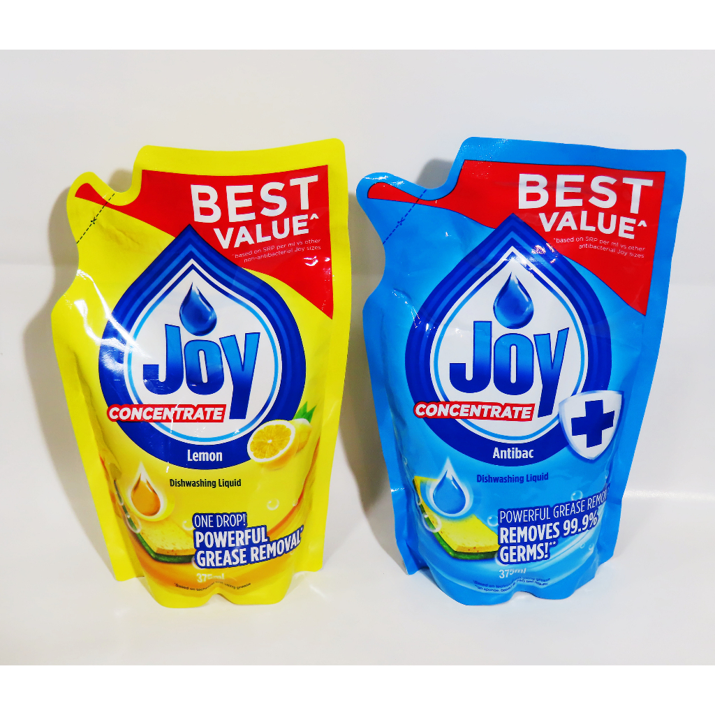 Joy Concentrate Dishwashing Liquid Refill Pack (375ml) Lemon / Lime ...