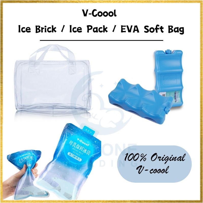[READY STOCK] V-Coool Ice Brick / Ice Pack / EVA Soft Transparent Bag For Cooler Bottle Bag ...