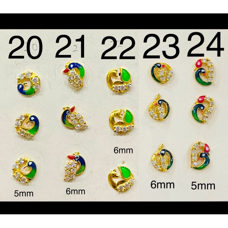 Youloong Designer Mukuthi 1 Biji/ Designer nose stud 1pcs | Shopee Malaysia