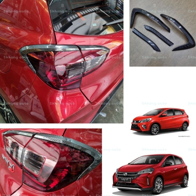 Perodua myvi gen3 gm3 2018-2023 tail lamp lip cover sportivo design ...