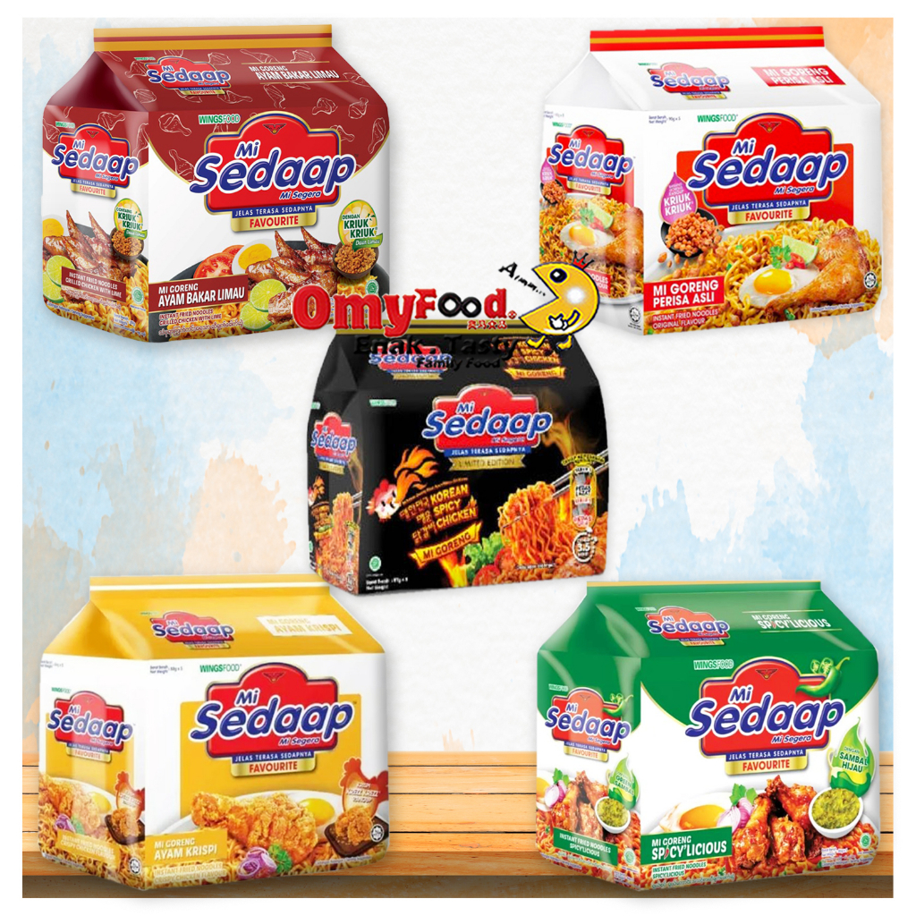 Mi Mee Mie Sedaap Sedap Instant Fried Noodles[Crispy Chicken /Korean ...