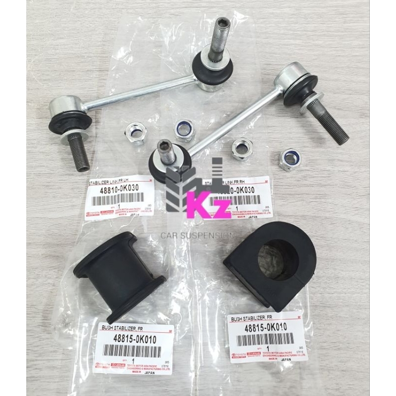 TOYOTA HILUX KUN25/KUN26 - TOYOTA JAPAN - 1 SET 4PCS - FRONT STABILIZER ...