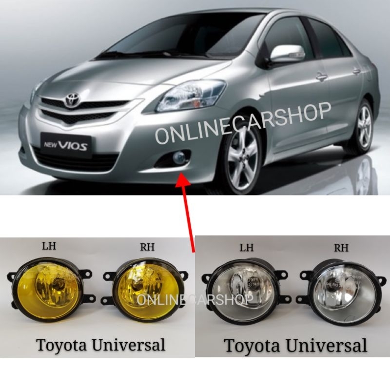 Fog Lamp Toyota Vios Ncp93 2007 2008 2009 2010 2011 2012 2013 Valeo ...