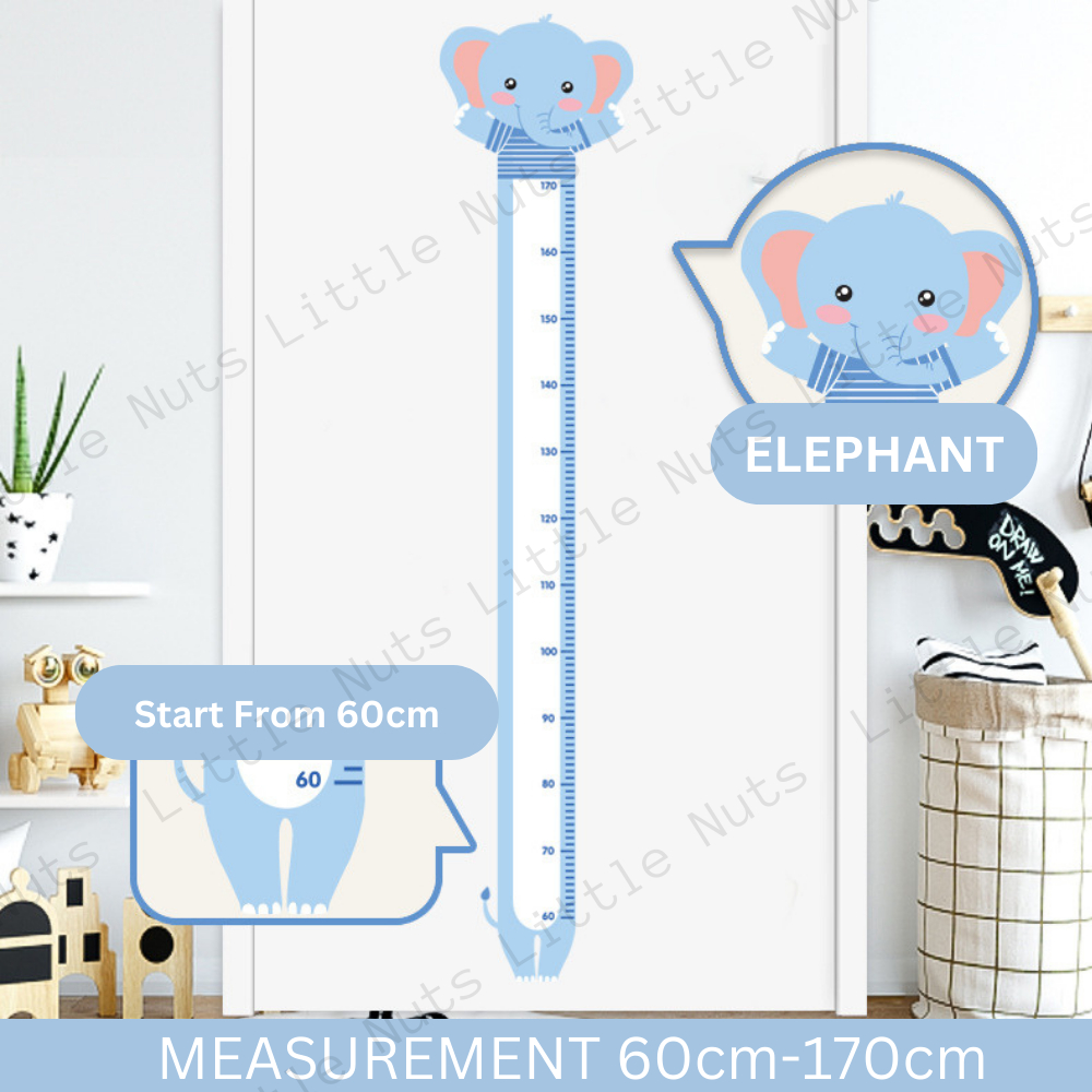 Kids Height Measurement Sticker Kids Measurement Wall Paper Alat Ukur ...