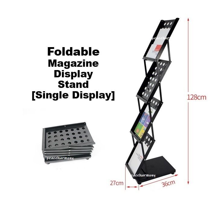 A4 Foldable Magazine Display Rak /Rak Pameran bagi A4 brochure (Folding ...