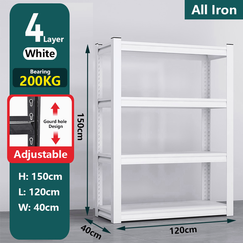 【NEW】4/5 Tier Metal Rack Value Boltless Rack Kitchen Store Storage Rack ...