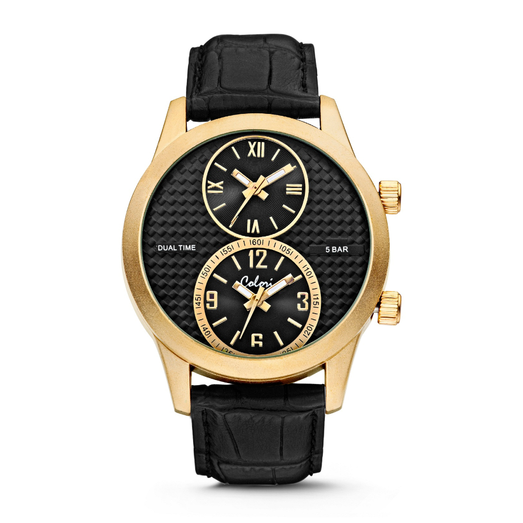 COLORI Dual Time Oversized Men's Watch 51mm 5-COL427 | Shopee Malaysia