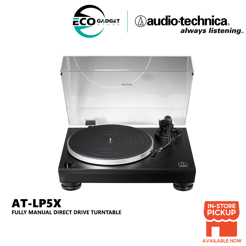 Audio-Technica AT-LP5X Fully Manual Direct-Drive Turntable | Shopee ...