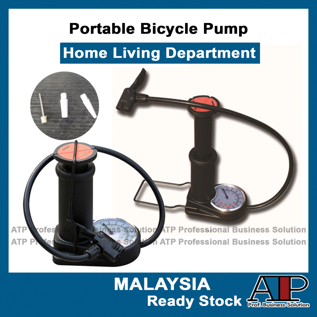 Automotive🚙 Mini Portable Foot Pump Cycle Air Pump Bike Bicycle Bicycle ...