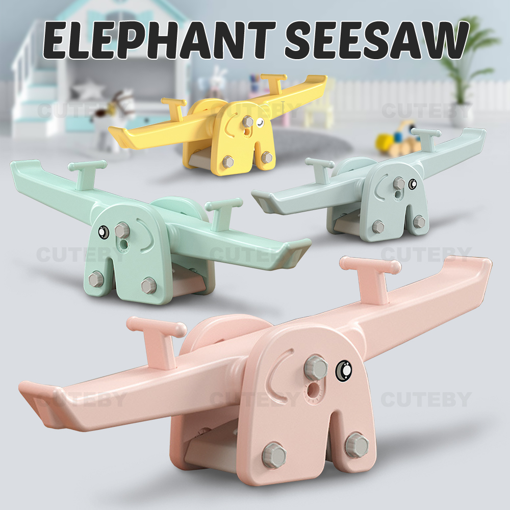 Kids ELEPHANT SEESAW Seesaw Outdoor Playground See Saw jongkang jangkit ...