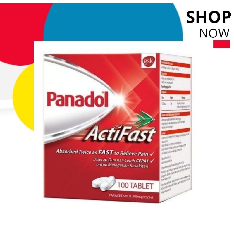 Panadol Actifast Fast Pain Relief (100's) | Shopee Malaysia