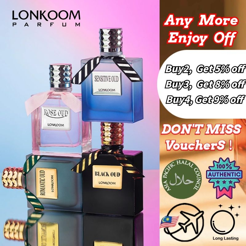 Lonkoom OUD Perfume 100ml EDT Sesuai Untuk Aktiviti Indoor dan Outdoor ...