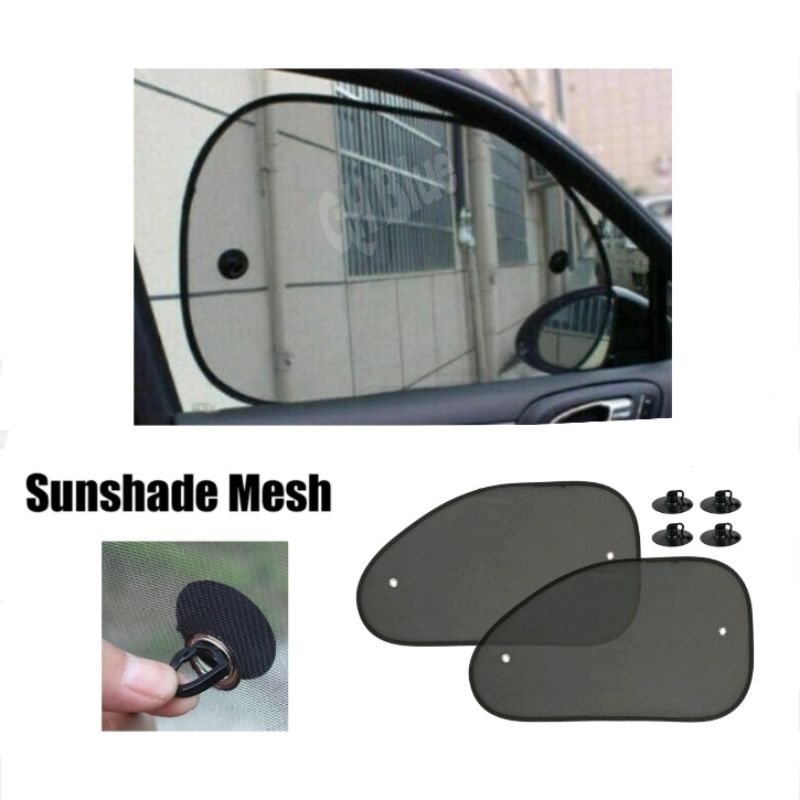 Universal Car Windshield Side Window Sunshade Sun Visor (Mesh Net ...