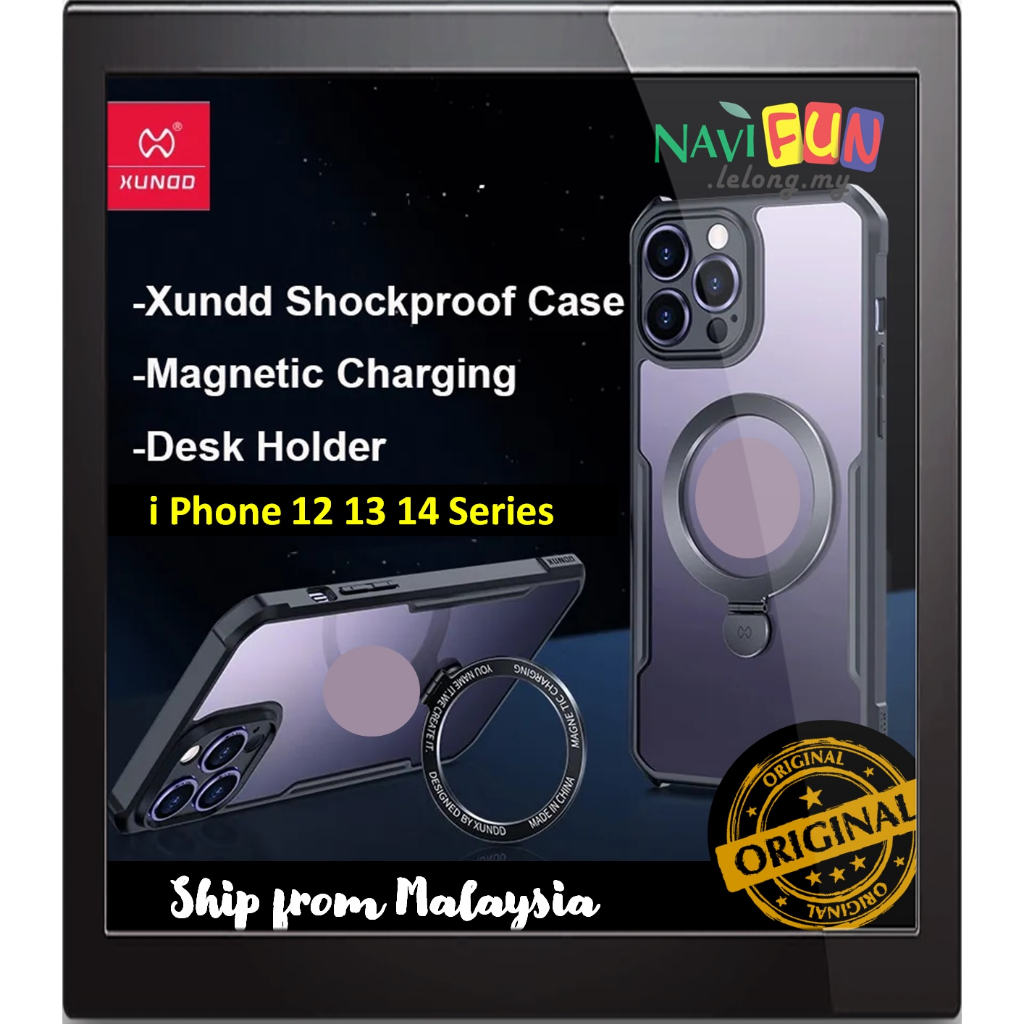 [ Beatle Magnetic Holder Ring Stand ] XUNDD Case Cover i Phone 12 13 14 ...