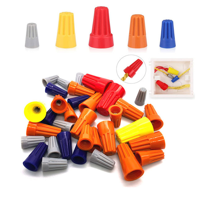 [10pcs] End Cap Wire Connectors Screw Terminals /Twisted On Spring ...