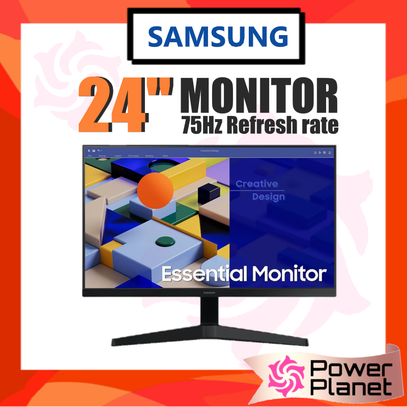 Samsung 24'' Essential Monitor S3 S31C LS24C310EAEXXS Full HD TV ...