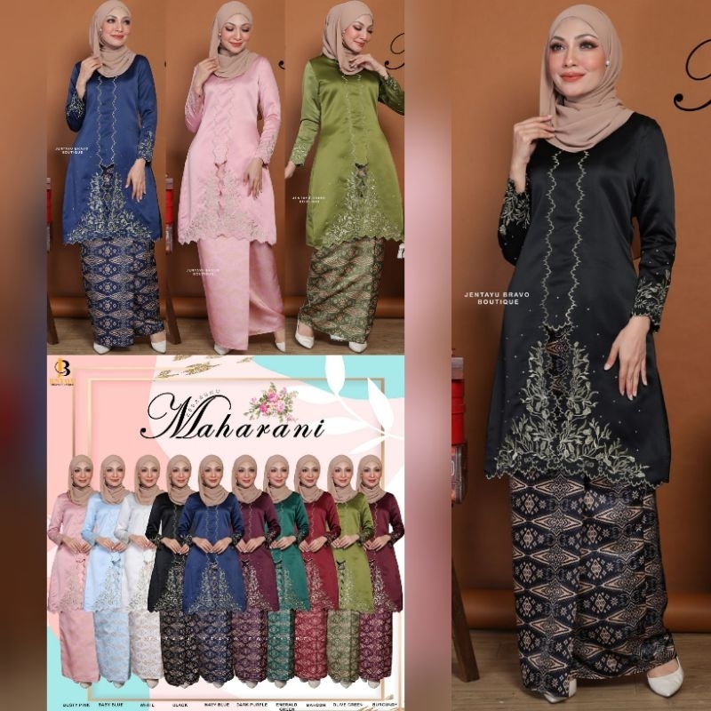 [UPDATED] MAHARANI KEBAYA LABUH KURUNG SONGKET PLUS SIZE READY STOCK ...