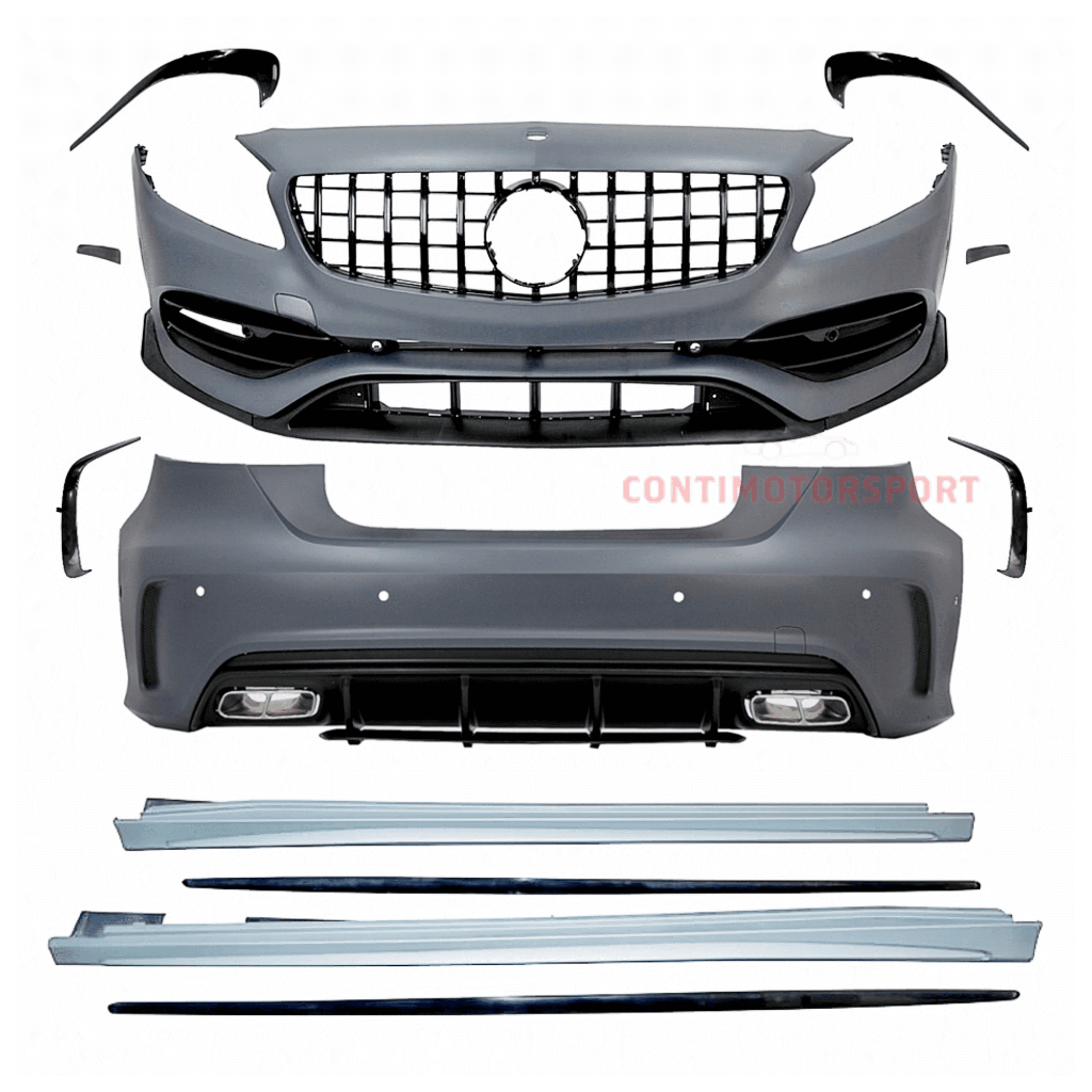 A CLASS W176 A45 AMG A180 A200 A250 A45 AMG Bodykit Facelift Set Bumper ...