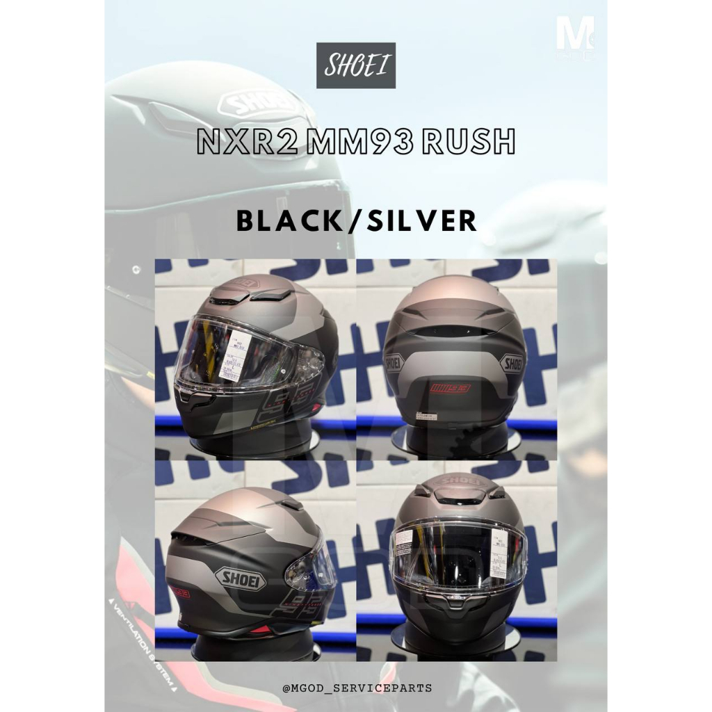 SHOEI NXR2 MM93 COLLECTION RUSH SHOEI Z-8 MM93 COLLECTION RUSH ORIGINAL ...