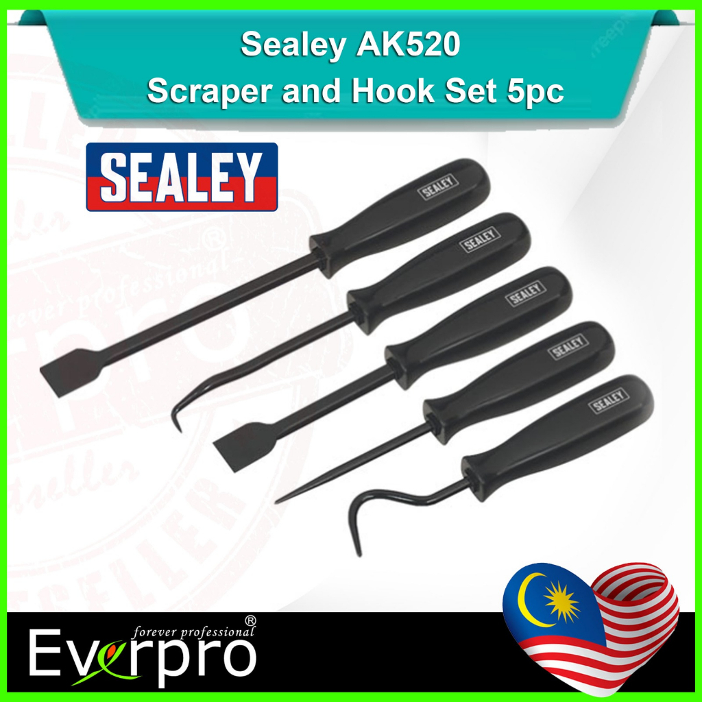 Sealey AK520 Scraper and Hook Set 5pc | Shopee Malaysia