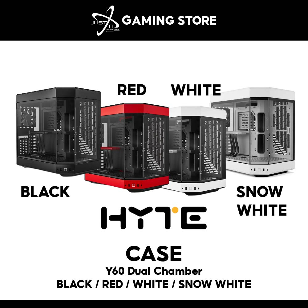 Hyte Y60 Dual Chamber ATX Case - BLACK / RED / WHITE / SNOW WHITE ...