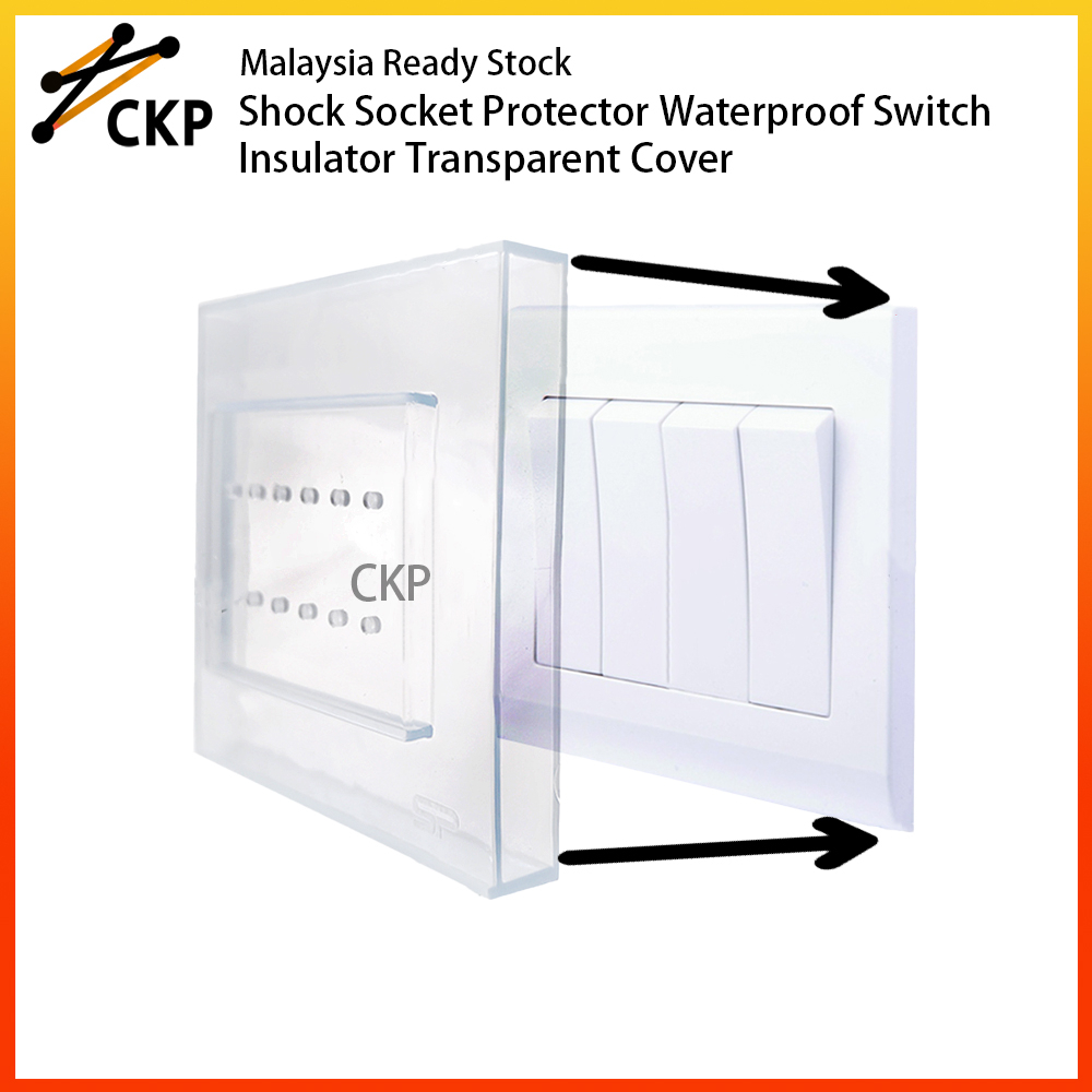 Shock Socket Protector Waterproof Switch Insulator Transparent Cover ...