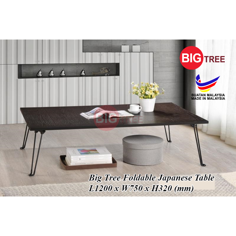 Big Tree Wooden Japanese Table / Meja Jepun / Meja Jepun Murah / Solid ...