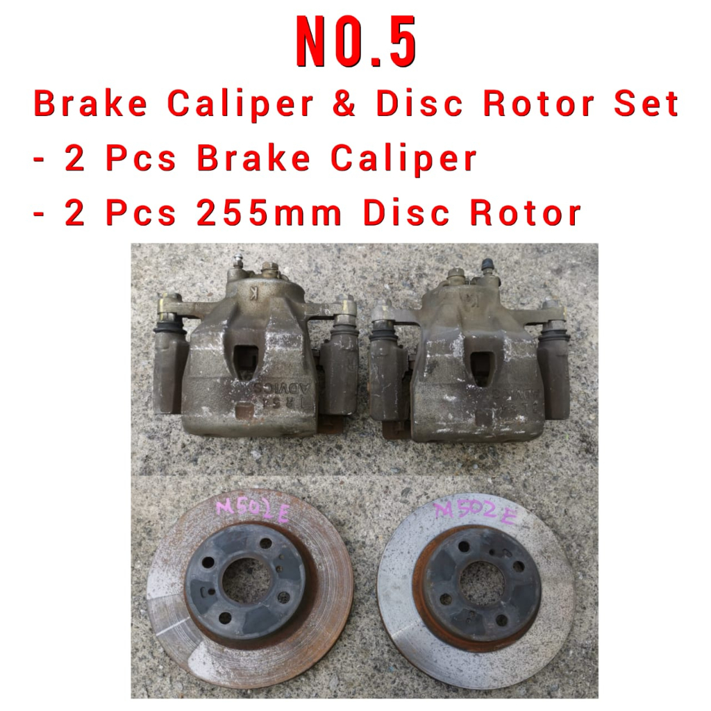 Perodua Alza / Toyota Vios NCP93 Front Brake Caliper With 255MM Disc ...