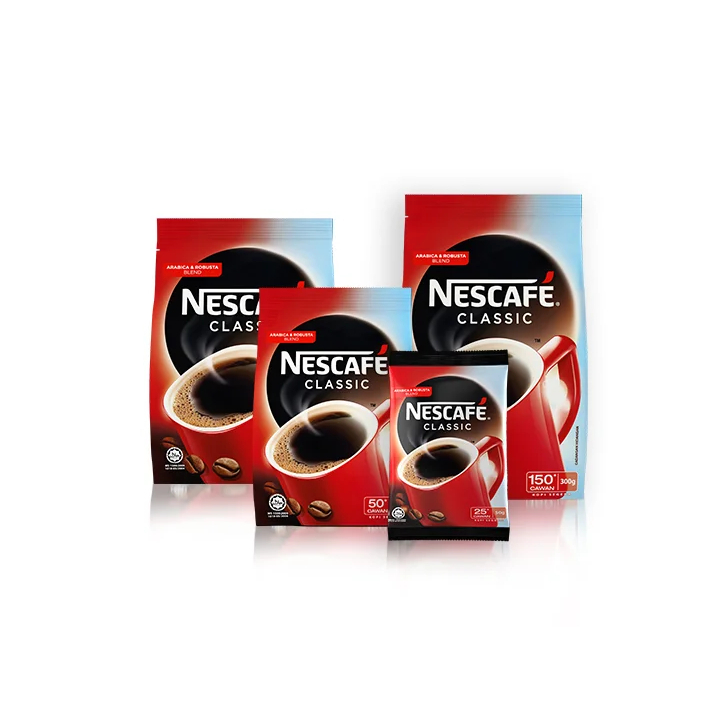 Nescafe Classic Refill Pack Dark roast Decaf 300g 330g 500g 100g 250g ...