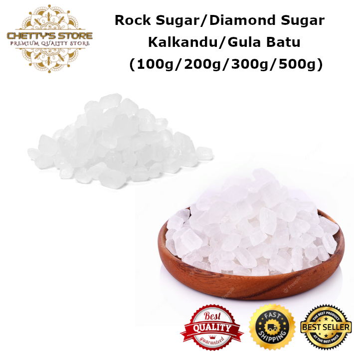 (IMPORTED INDIA) Diamond Shape Sugar / Kalkandu / Rock Sugar / Gula ...