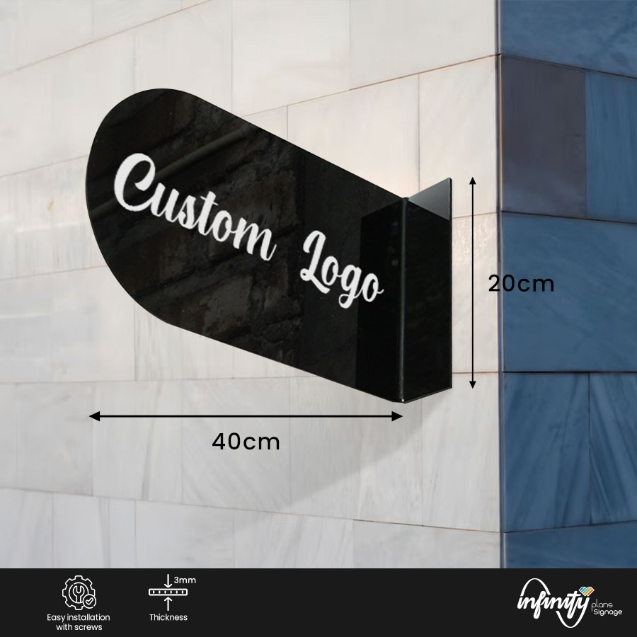 Custom Acrylic Double Sided Corridor Sign | Acrylic Sign | Hanging Sign ...