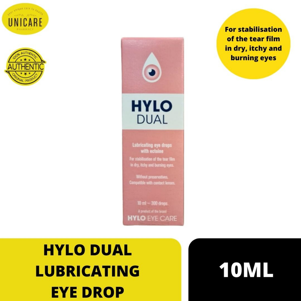 HYLO DUAL LUBRICATING EYE DROP WITH ECTOINE 10ML | Shopee Malaysia