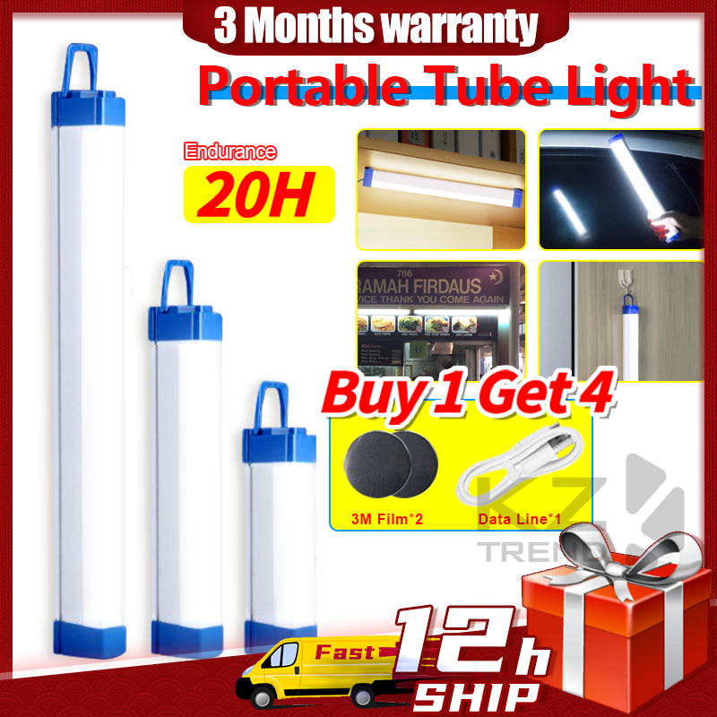 Portable LED Light Tube Rechargeable & Magnetic USB Lamp for Emergency ...