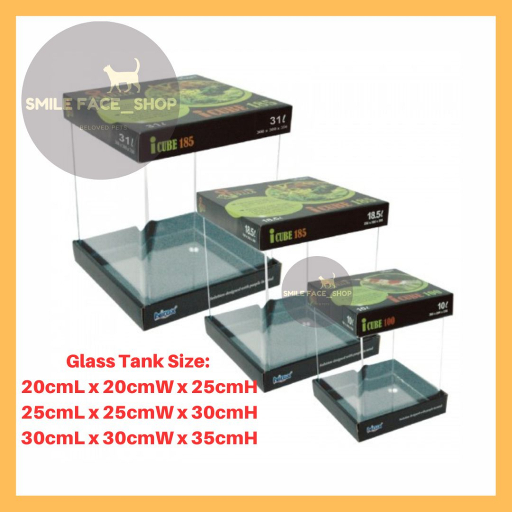 Nirox I Cube 10L Tank – 20CM x 20CM x 25CM Water Plants Lover Beginner ...