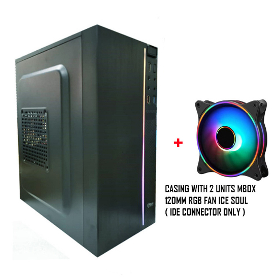 MBOX MINI Atx Tower Pc Casing With RGB LED Strip Front Panel (MATX/ITX ...