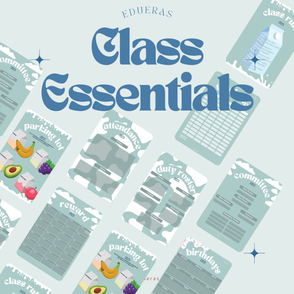 Modern Poster Style Classroom Essentials 21st Century (Jadual Kelas ...