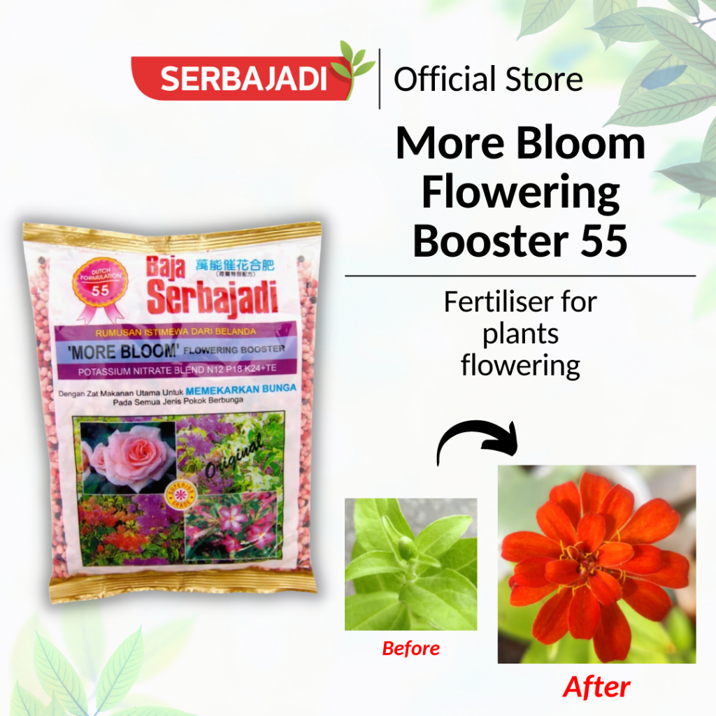 Serbajadi More Bloom 55 Fertiliser/ Flowerinng Booster/ Baja Memekarkan ...