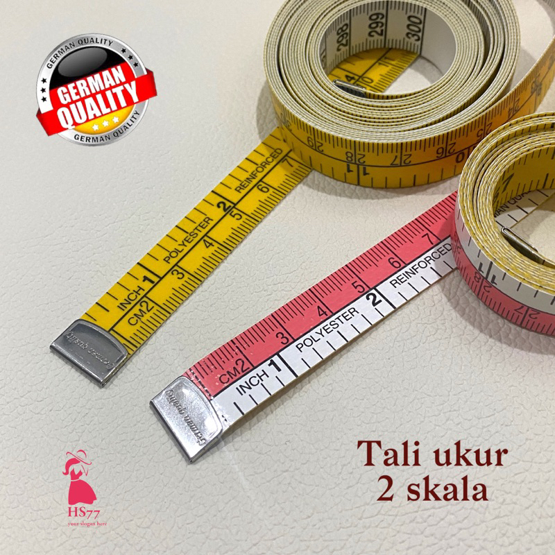 Tali tape / tali inci/ tali inch (made in Germany)/ tali tape 2 skala ...