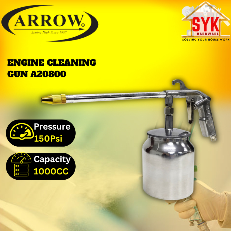 SYK Arrow A20800 Long Nose Air Spray Gun Engine Cleaning Aluminium ...