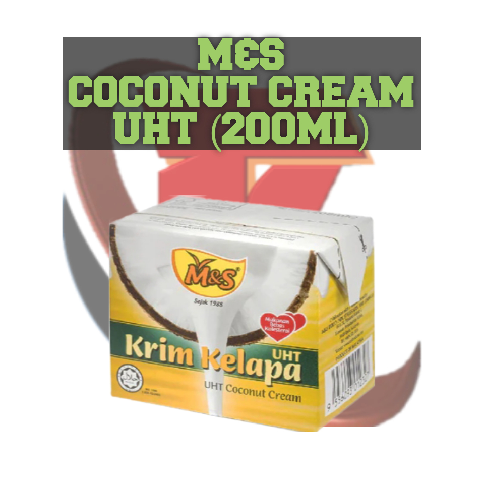 M&S COCONUT CREAM UHT (200ML) | KRIM KELAPA UHT 200ML | Shopee Malaysia