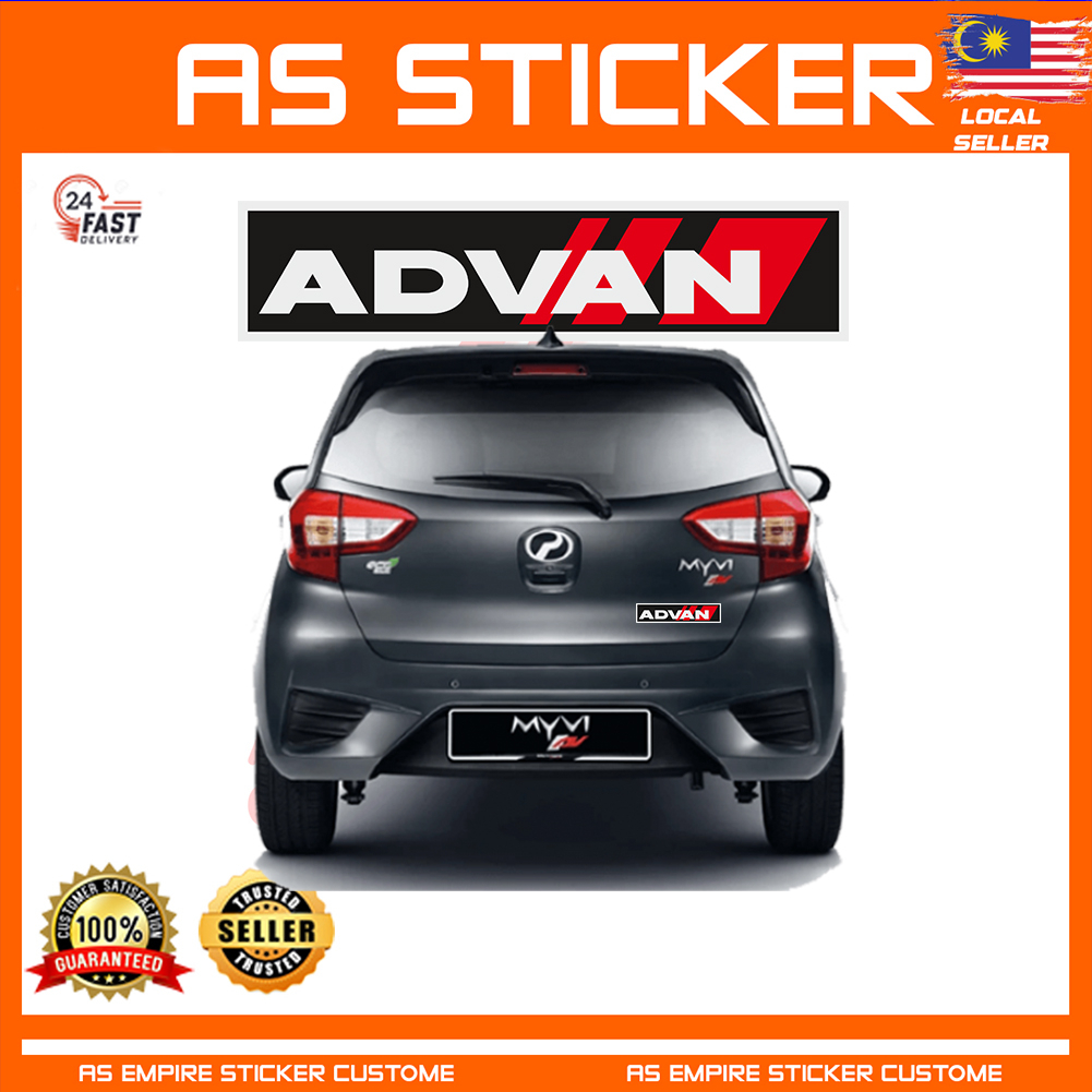 ADVAN sticker car CUTTING STICKER (2PCS) | Shopee Malaysia