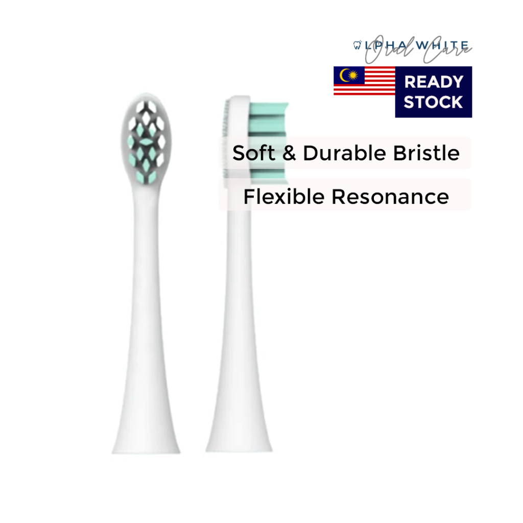 【Alpha White】 Smart Sonic⁺ Electric Toothbrush Brush Head | Shopee Malaysia