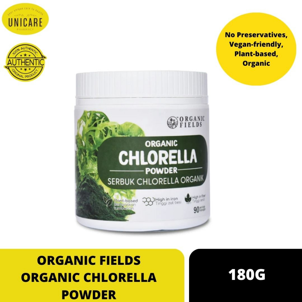 ORGANIC FIELDS ORGANIC CHLORELLA POWDER 180G | Shopee Malaysia